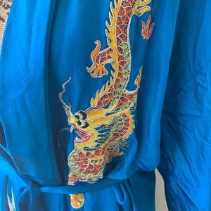 Intimates & Sleepwear | Phoenix 10 Silk Hand Embroidery Robe | Poshmark